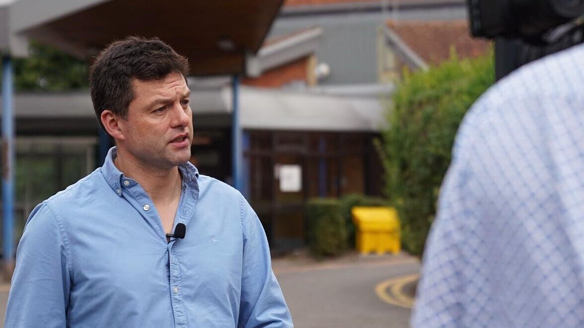 Chris on ITV News trying to reopen Dorking Audiology - Chris Coghlan MP